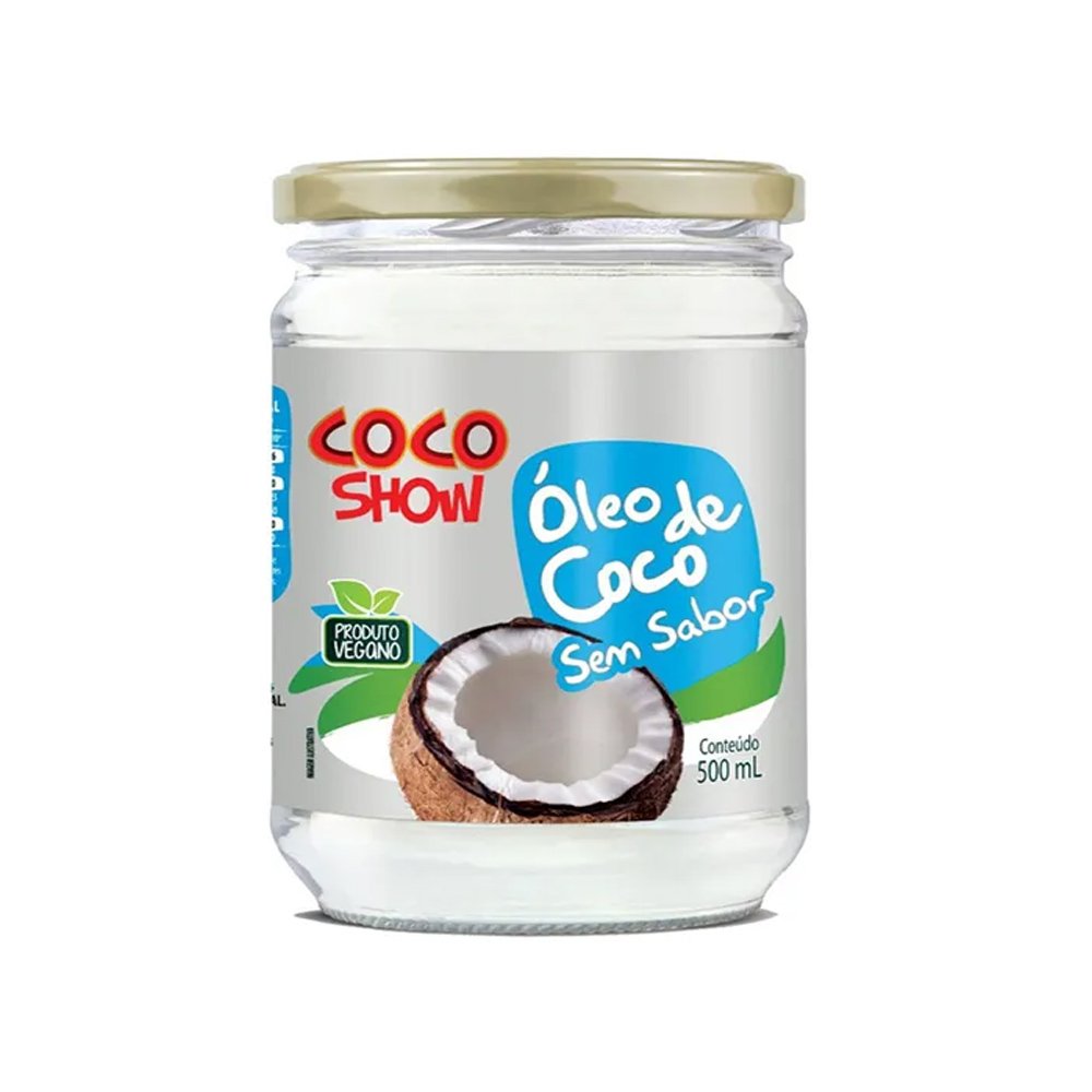 Óleo de Coco Sem Sabor 500ml - Coco Show - Natur Up